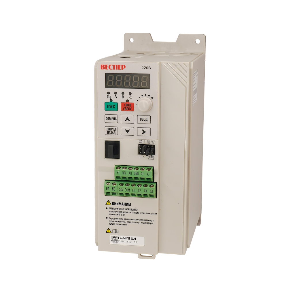 Частотный преобразователь Веспер E5-MINI-S2L 1,5кВт 220В — цена, купить в компании «Веспер», Москва